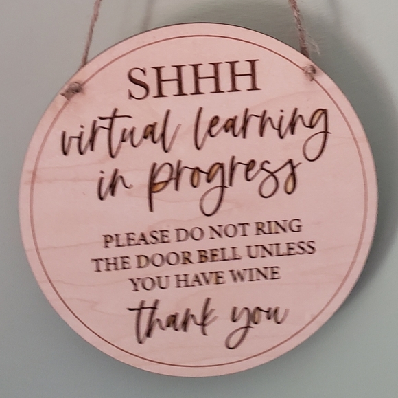 Wall Decor | Shhhh Virtual Learning Sign | Poshmark